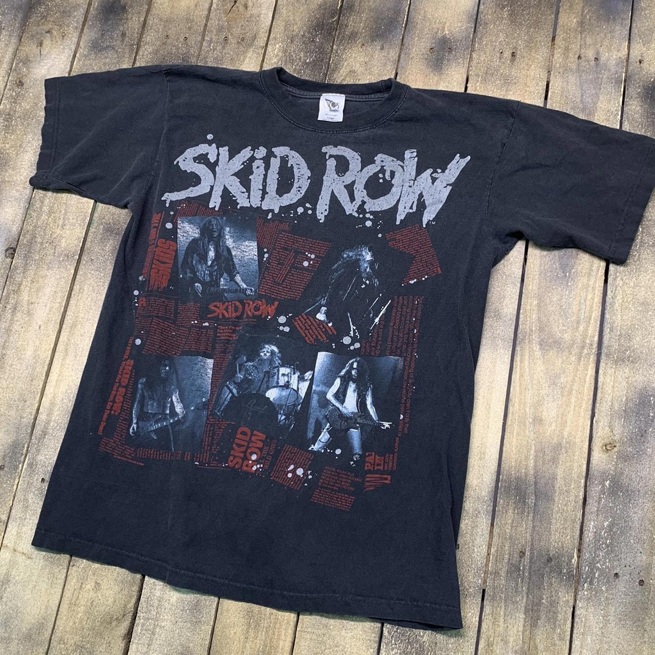 M/L * vintage 1990 Skid Row 300th show t shirt *... | Depop