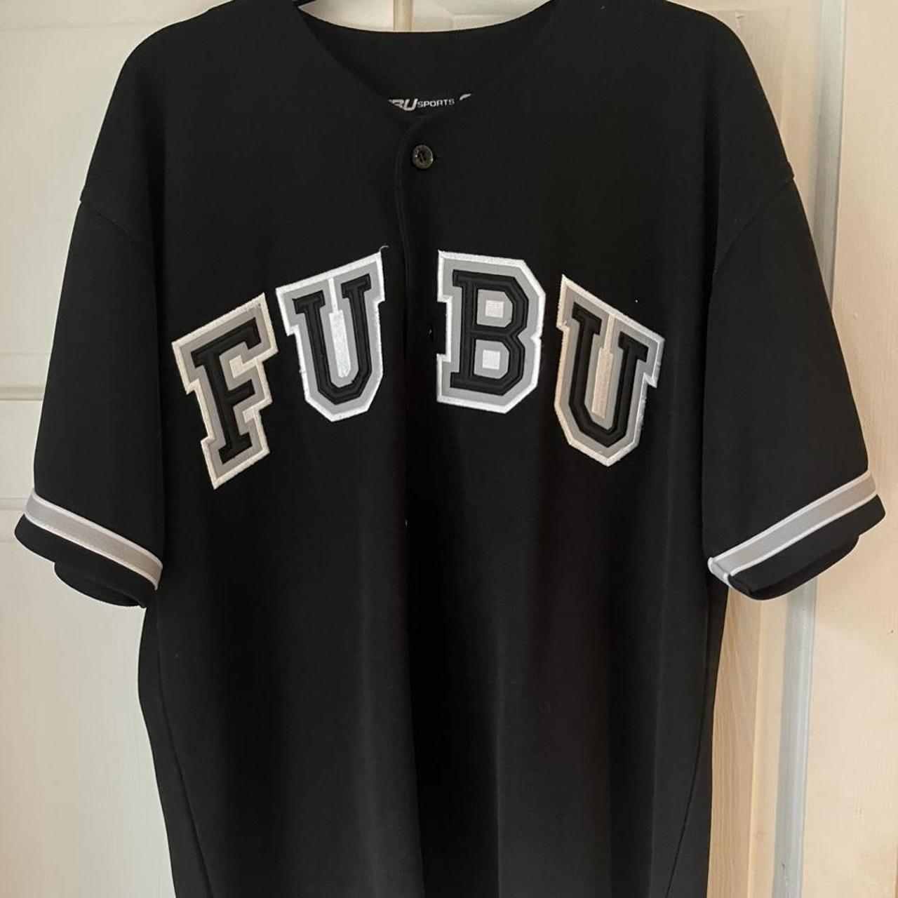 Vintage Black Fubu 05 Button Up. Large. #vintage... - Depop