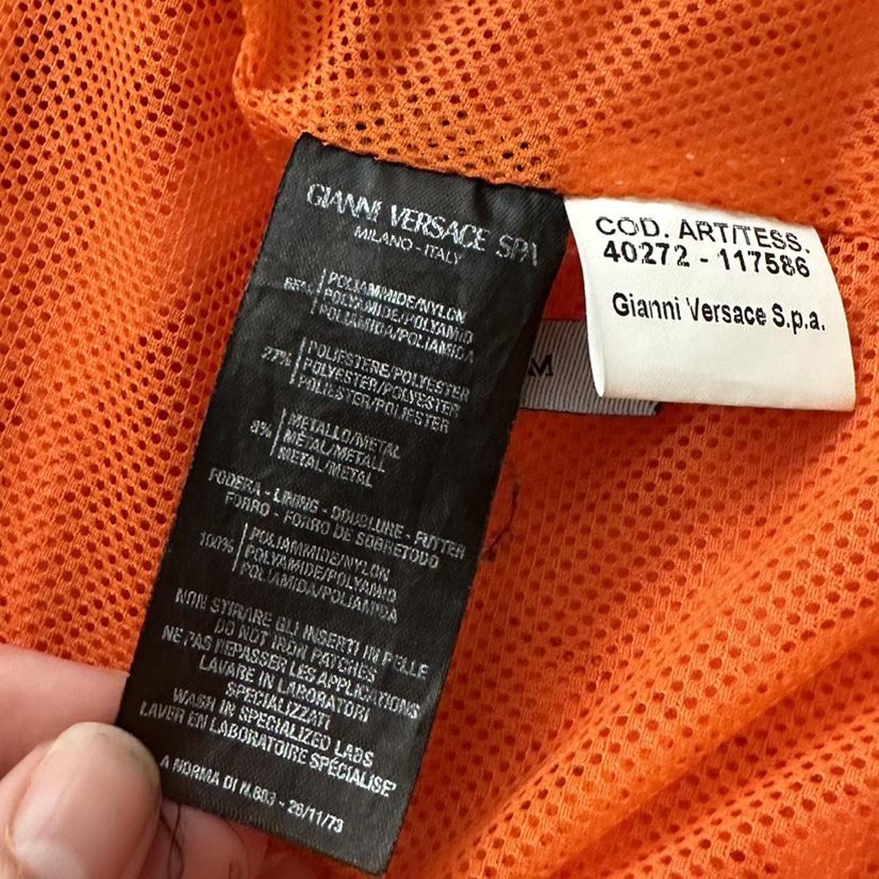 Versace sport orange vintage jacket, perfect... - Depop