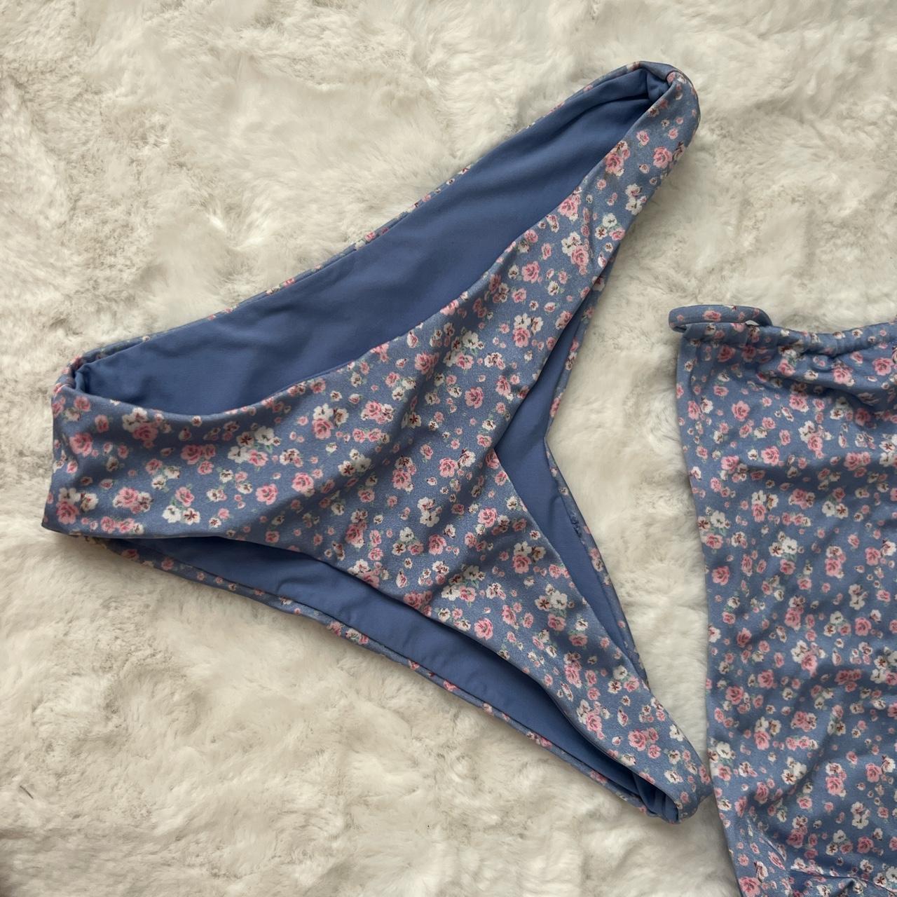 Glassons Women's Pink and Purple Swimsuit-one-piece | Depop