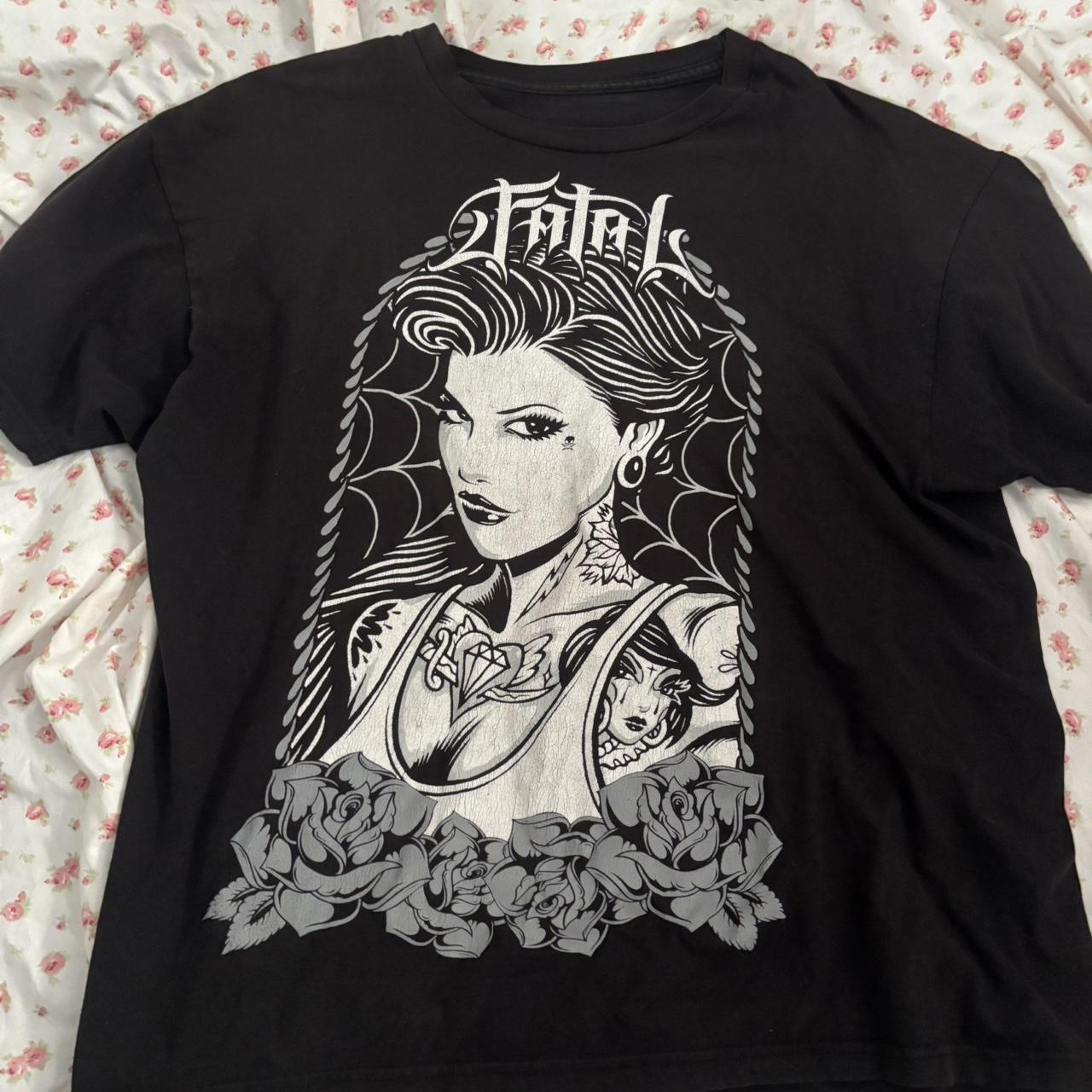 fatal graphic shirt no tags fits like an... | Depop