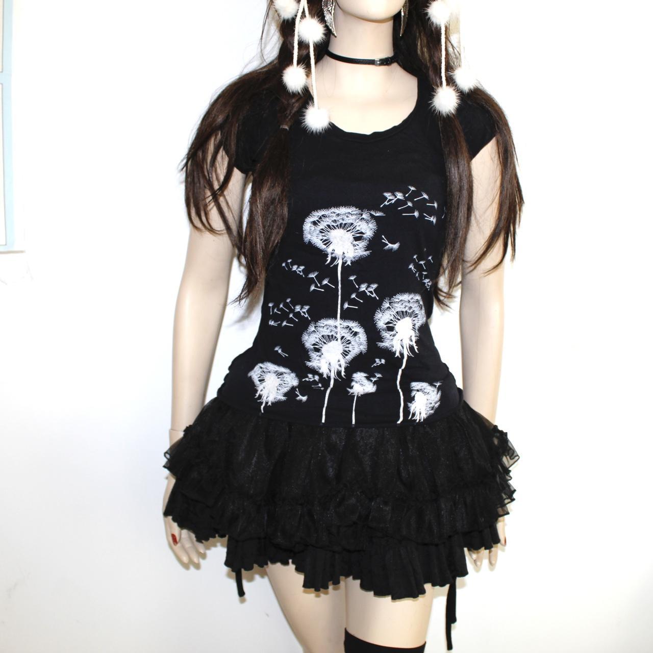 Vintage Black Gothic Fairy Dandelion Tee ଘ꒰ᐢ ੭. ̫... | Depop