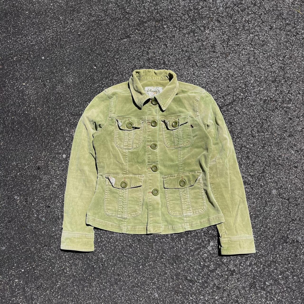 y2k indie jacket button up ∙ tagged L measures 20... - Depop