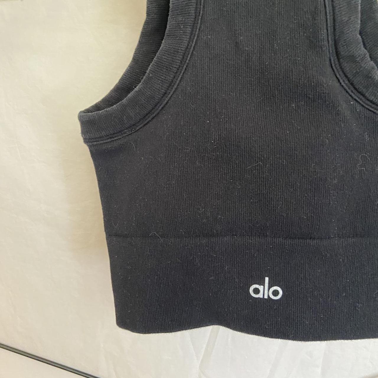 Alo Women's Black Vest | Depop