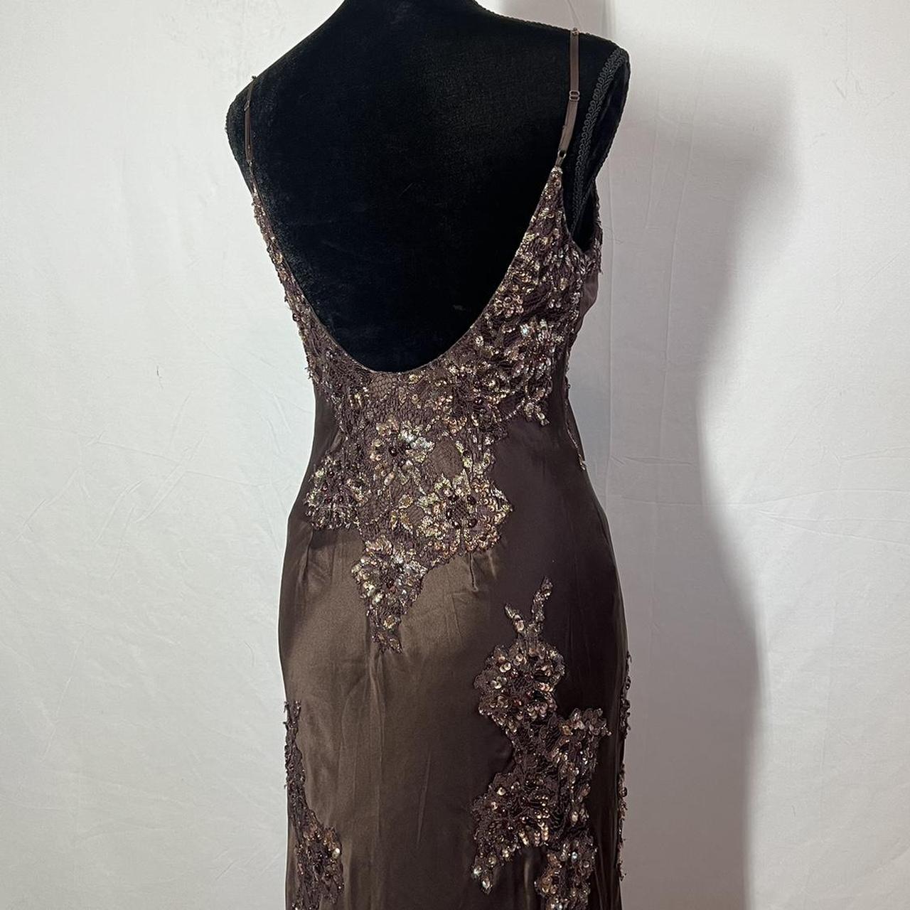 Sue Wong vintage beaded satin dress 🪭 Beautful piece - Depop