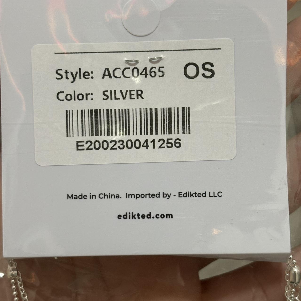 unopened EDIKTED silver layered necklace! completely... - Depop