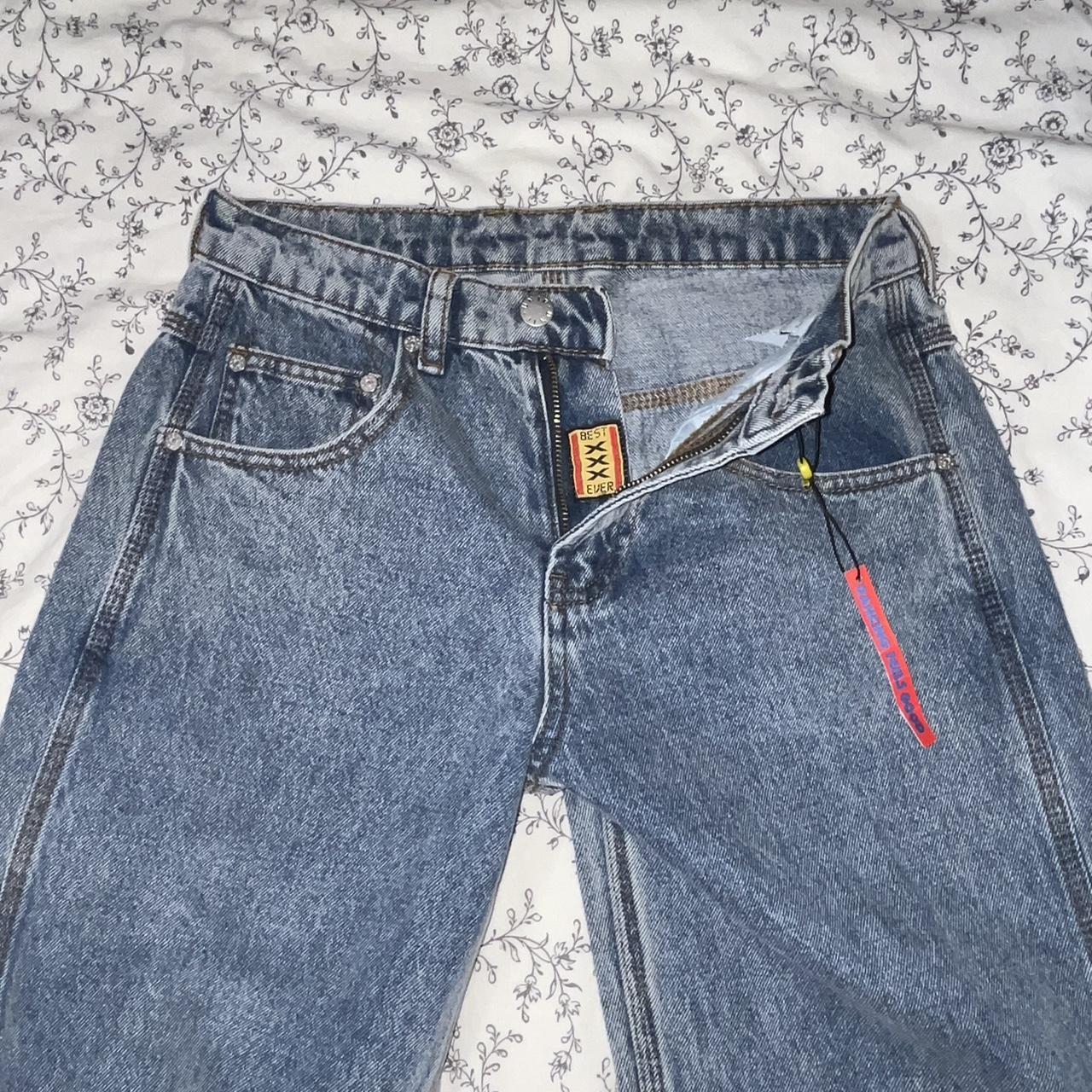 brand new unif jeans, wide leg fit and very stylish!... - Depop