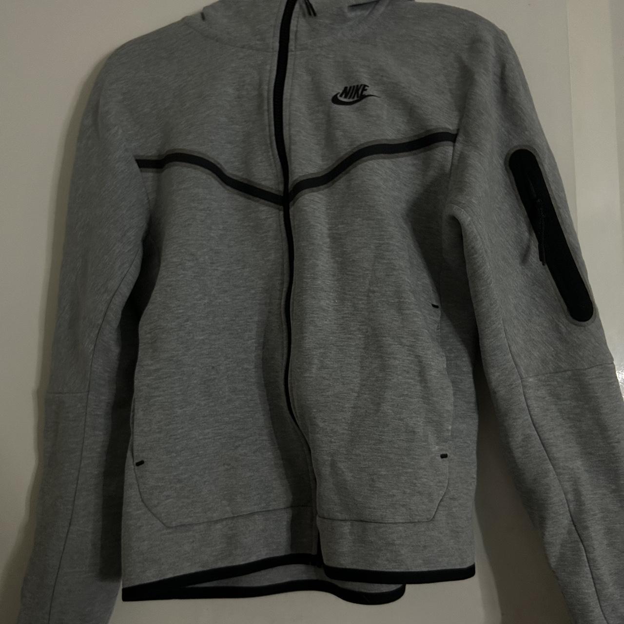 Small nike grey tech fleece jumper Minor problems... - Depop