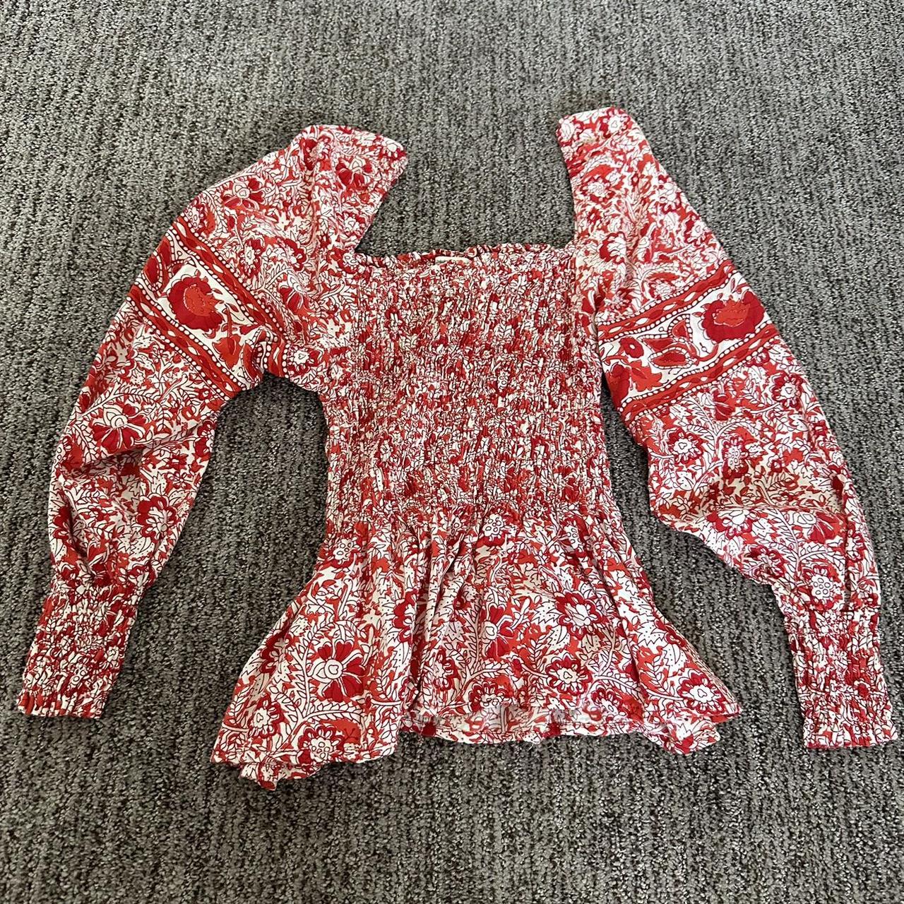 🦋 Boho 3/4 sleeve top size xs Perfect condition... - Depop