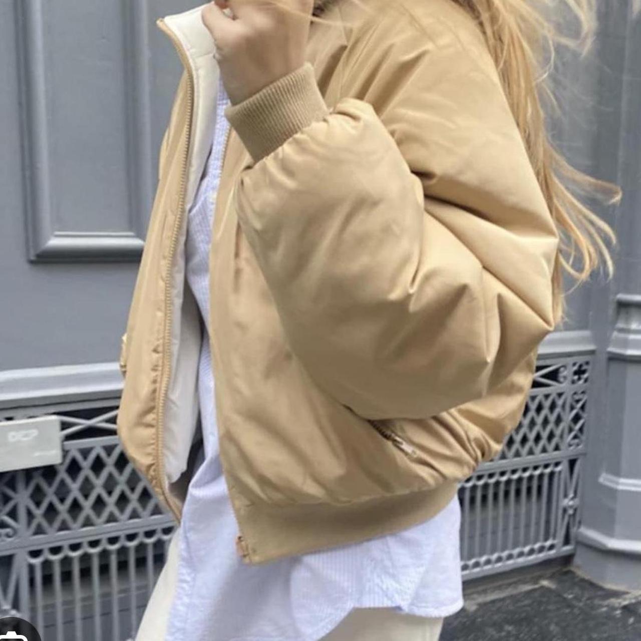 Brandy Melville Women's Cream Jacket | Depop