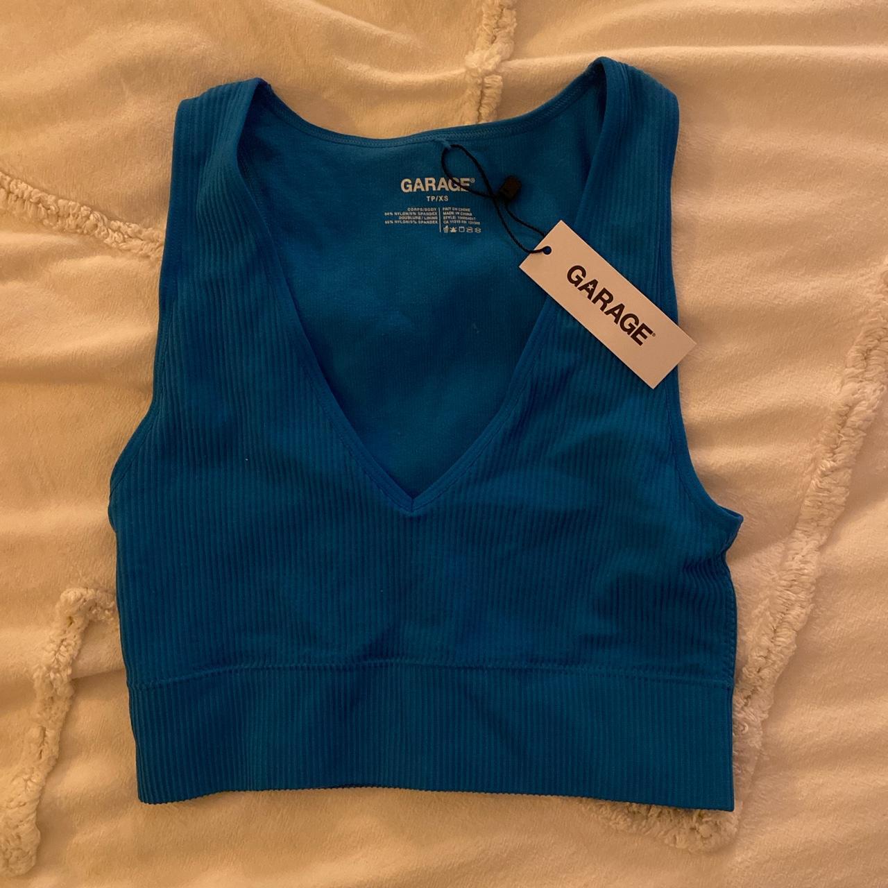 garage blue align tank top, never worn brand new... - Depop