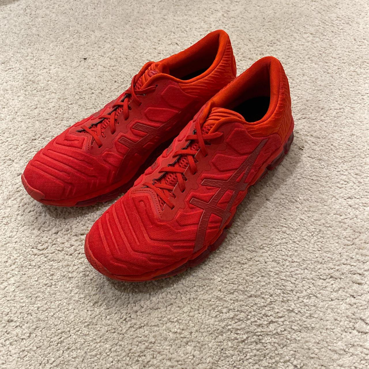 ASICS red sneakers - Depop