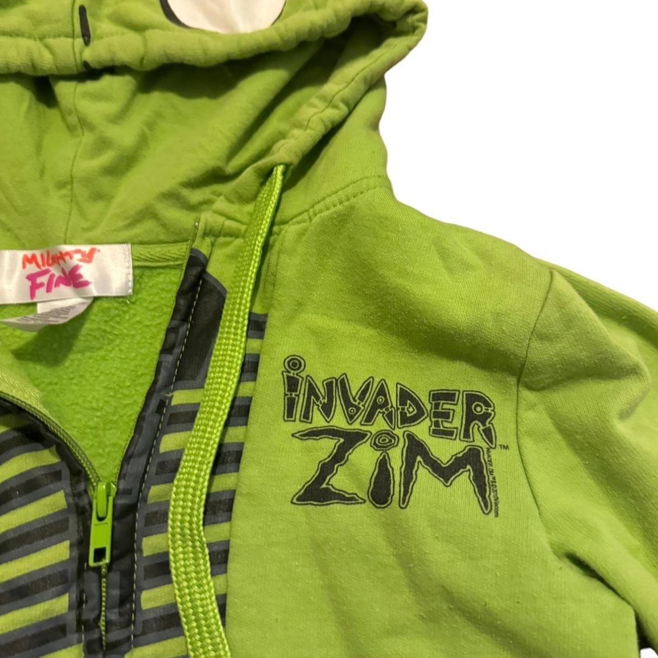 2010 invader zim zip up jacket. Size small. Minor... | Depop