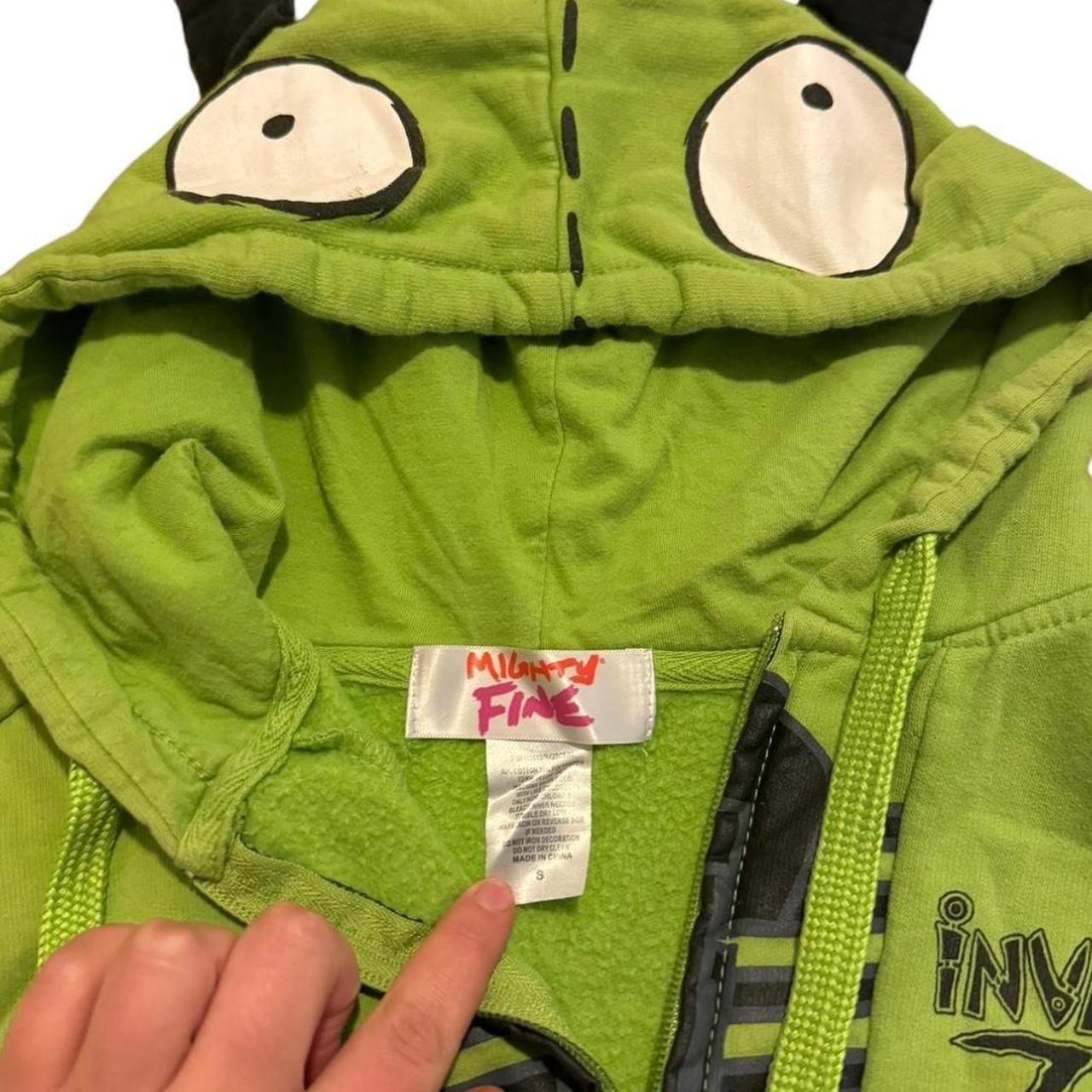 2010 invader zim zip up jacket. Size small. Minor... | Depop