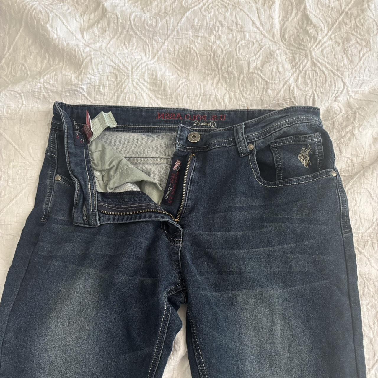 low rise ralph lauren polo denim jeans, fits a size... - Depop