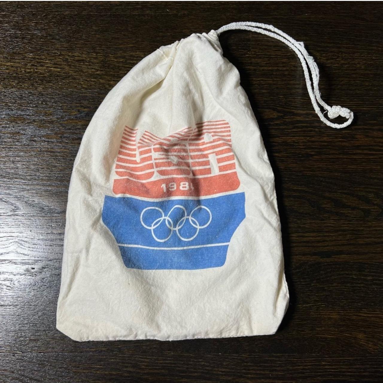 Vintage 1984 Olympics USA Drawstring Bag Preowned... - Depop