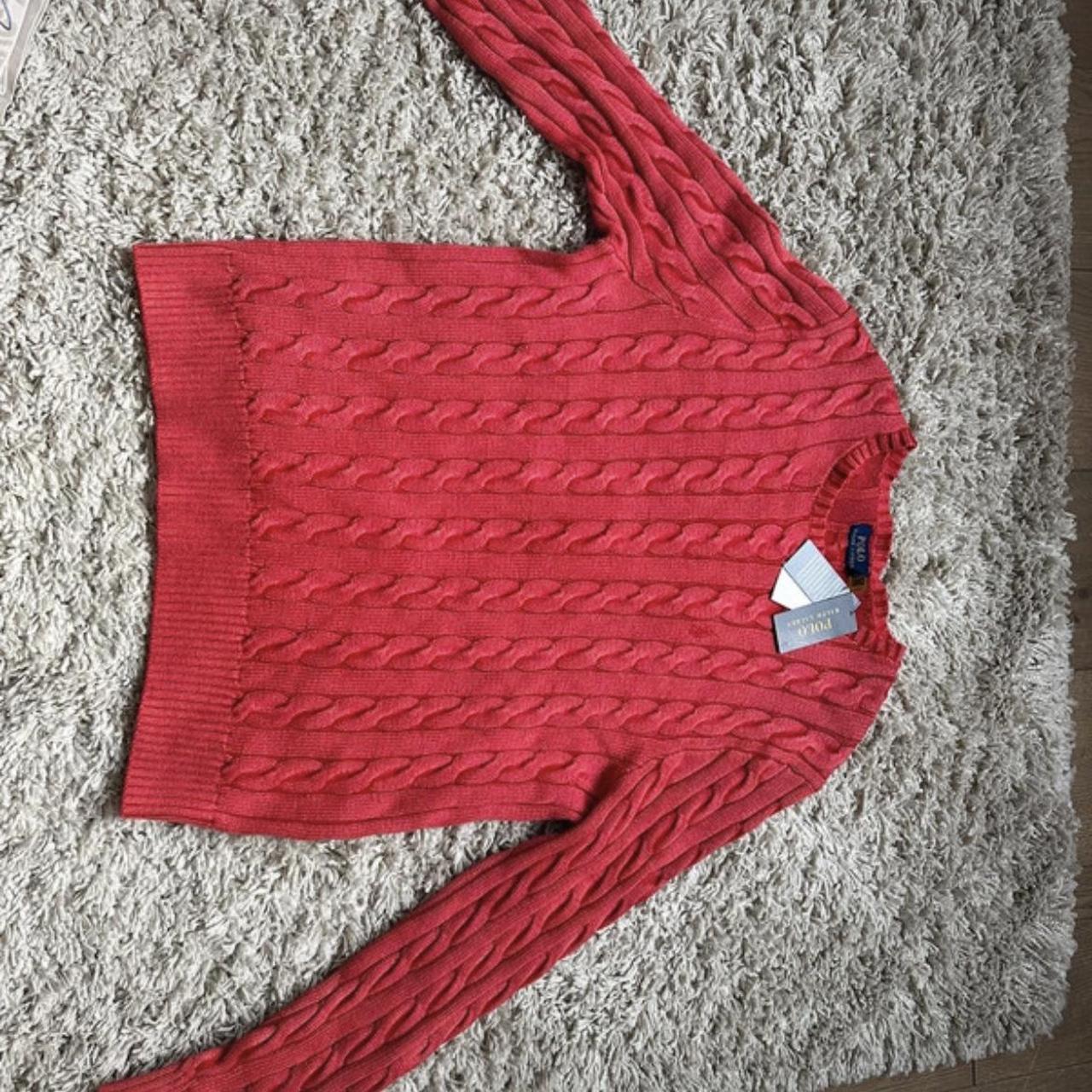 Ralph Lauren Men's Red Jumper | Depop