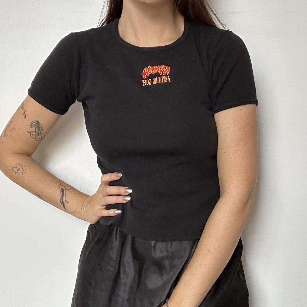 kahlua baby tee ⛓️ best for size medium! true vintage... - Depop