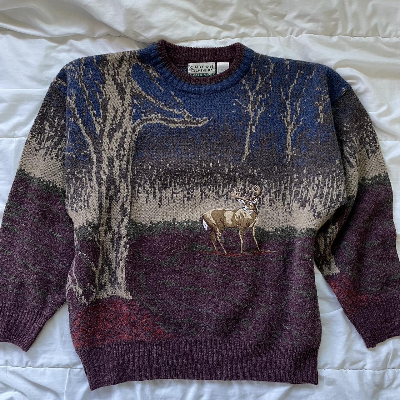Large Scenic Sweater by Cotton Traders Thick... - Depop