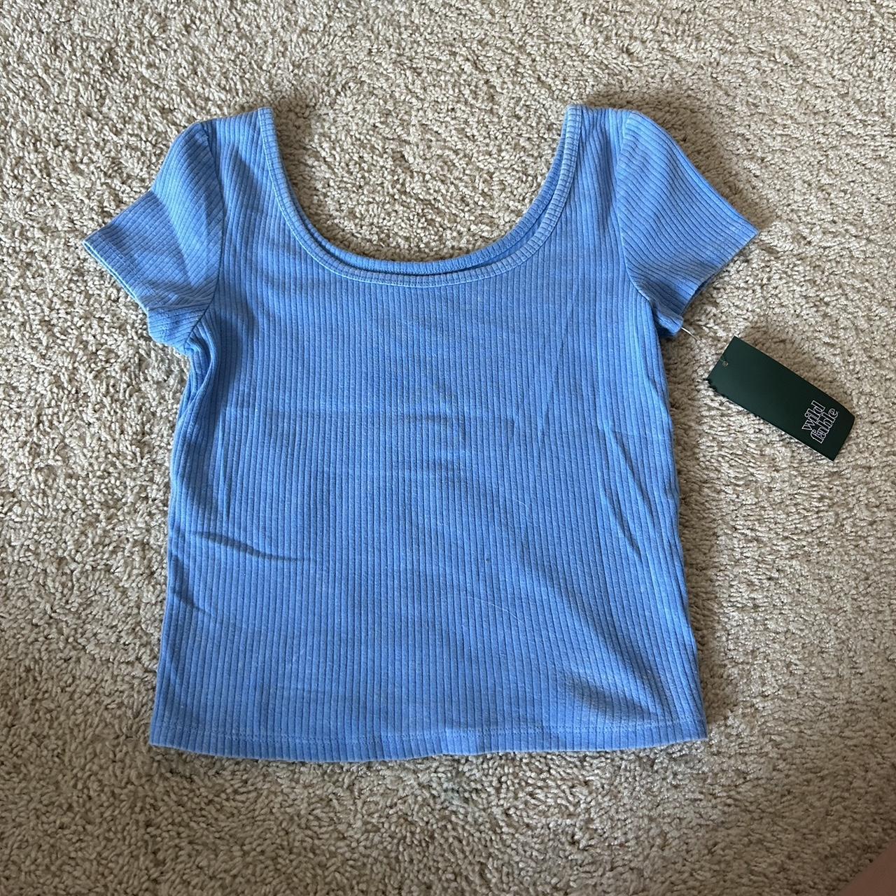 New with tags wild fable blue tee size M - Depop