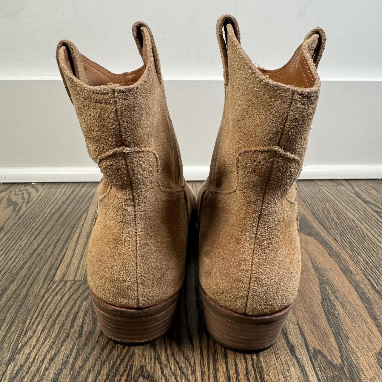 Lucky Brand Suede Hadrya Ankle Western Boots size... | Depop
