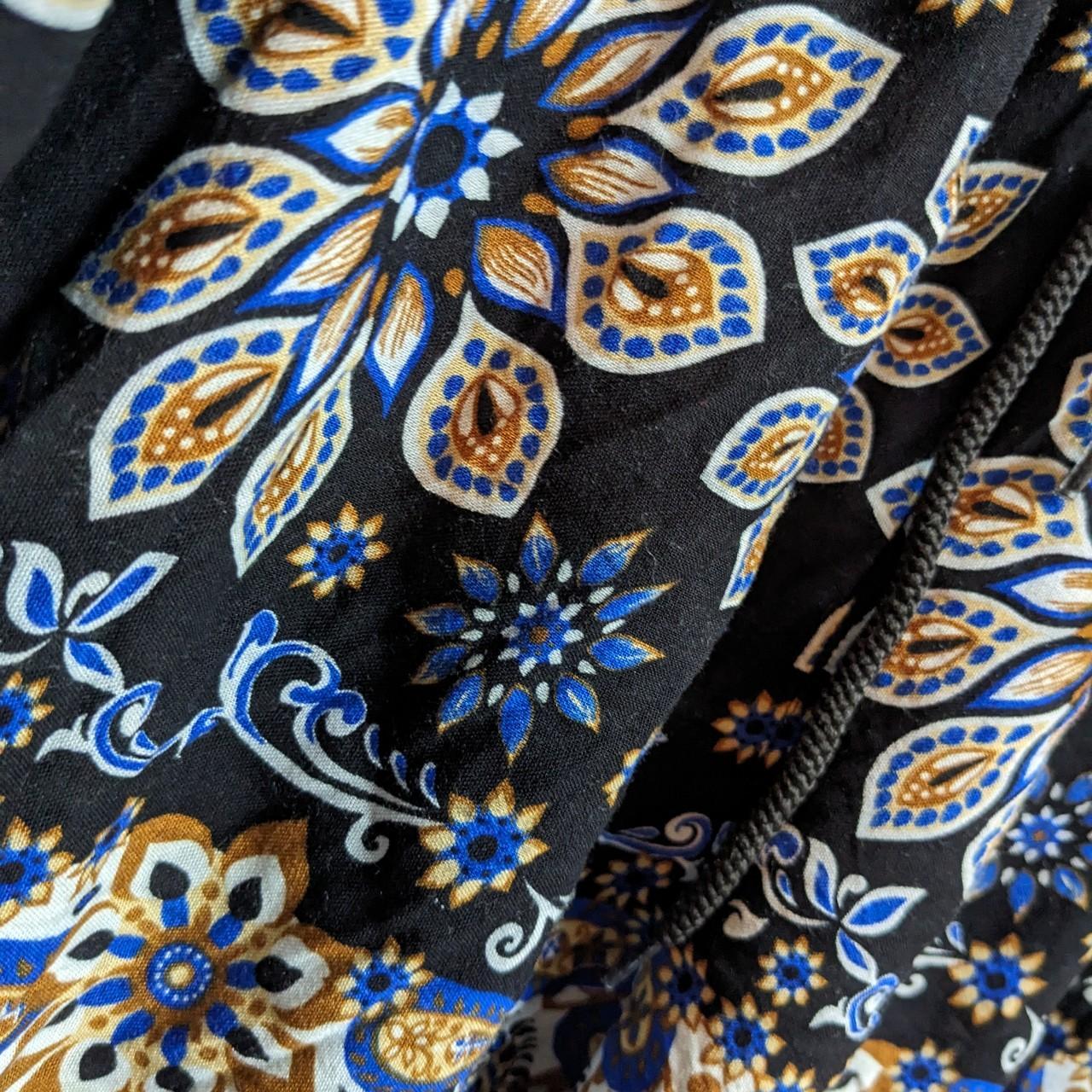 Earthbound Floral Paisley Hippie Harem... - Depop