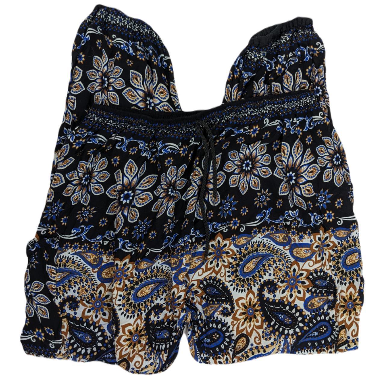 Earthbound Floral Paisley Hippie Harem... - Depop