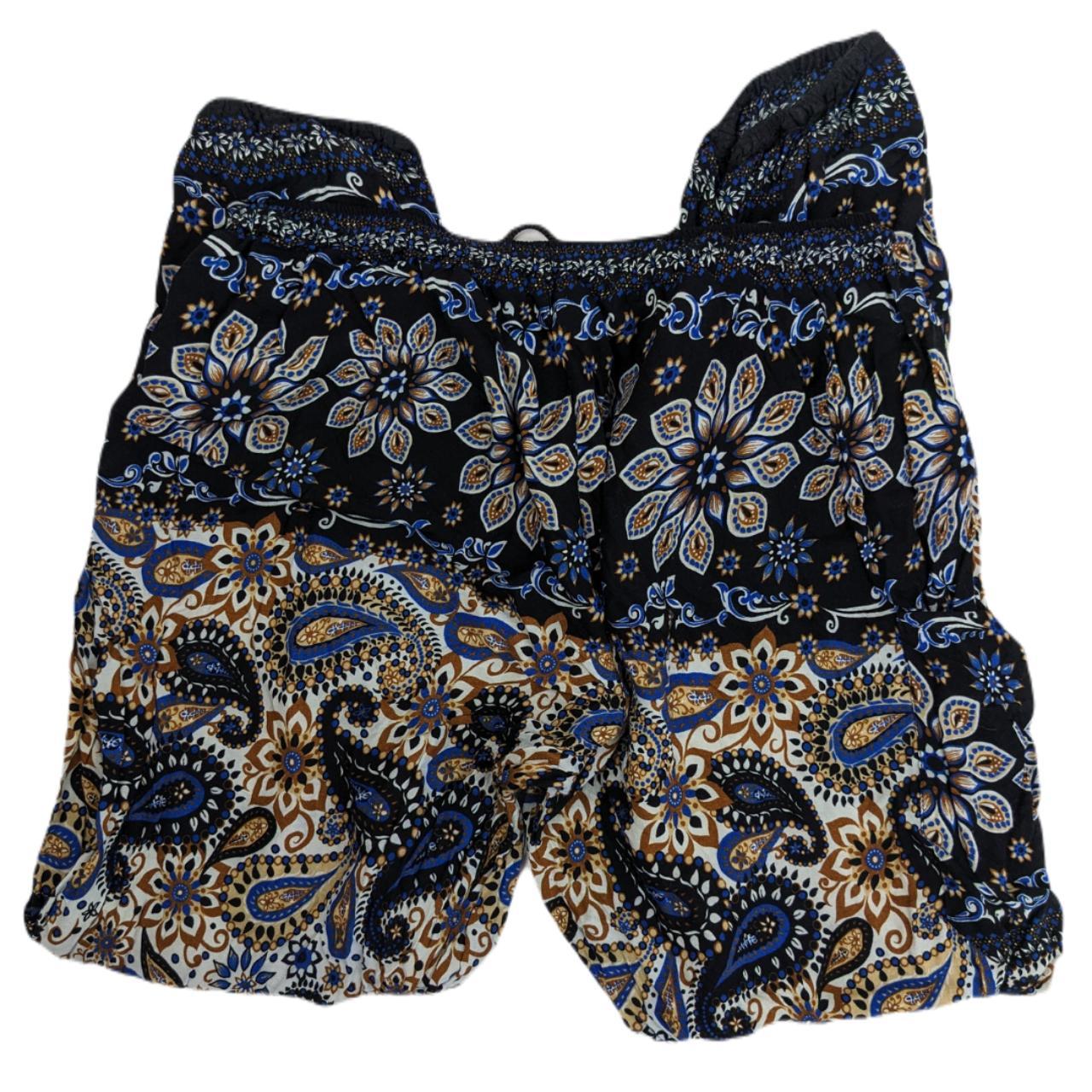 Earthbound Floral Paisley Hippie Harem... - Depop