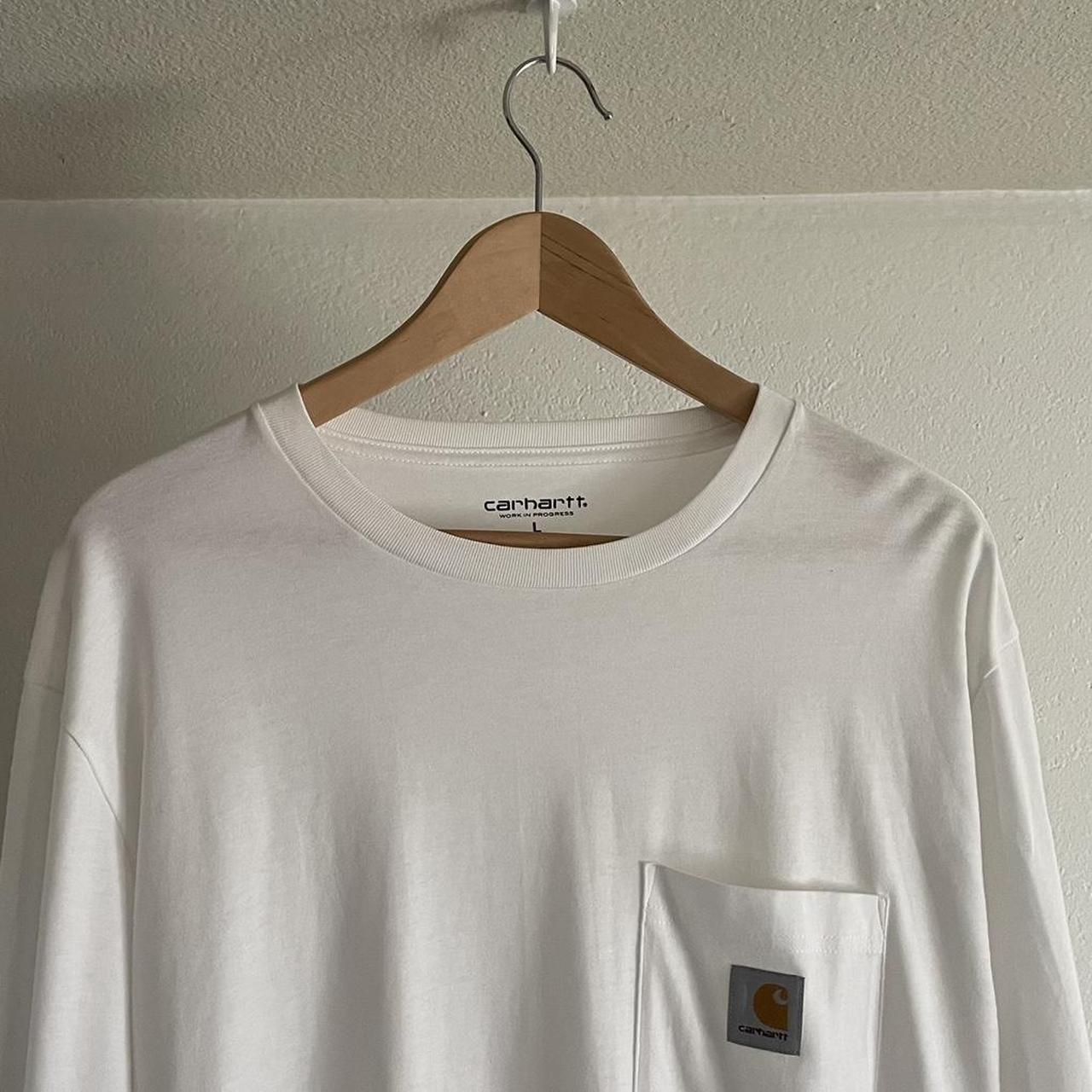 White Long Sleeve Carhartt Pocket Tee New Without Depop white-long-sleeve-carhartt-pocket-tee-new-without-depop