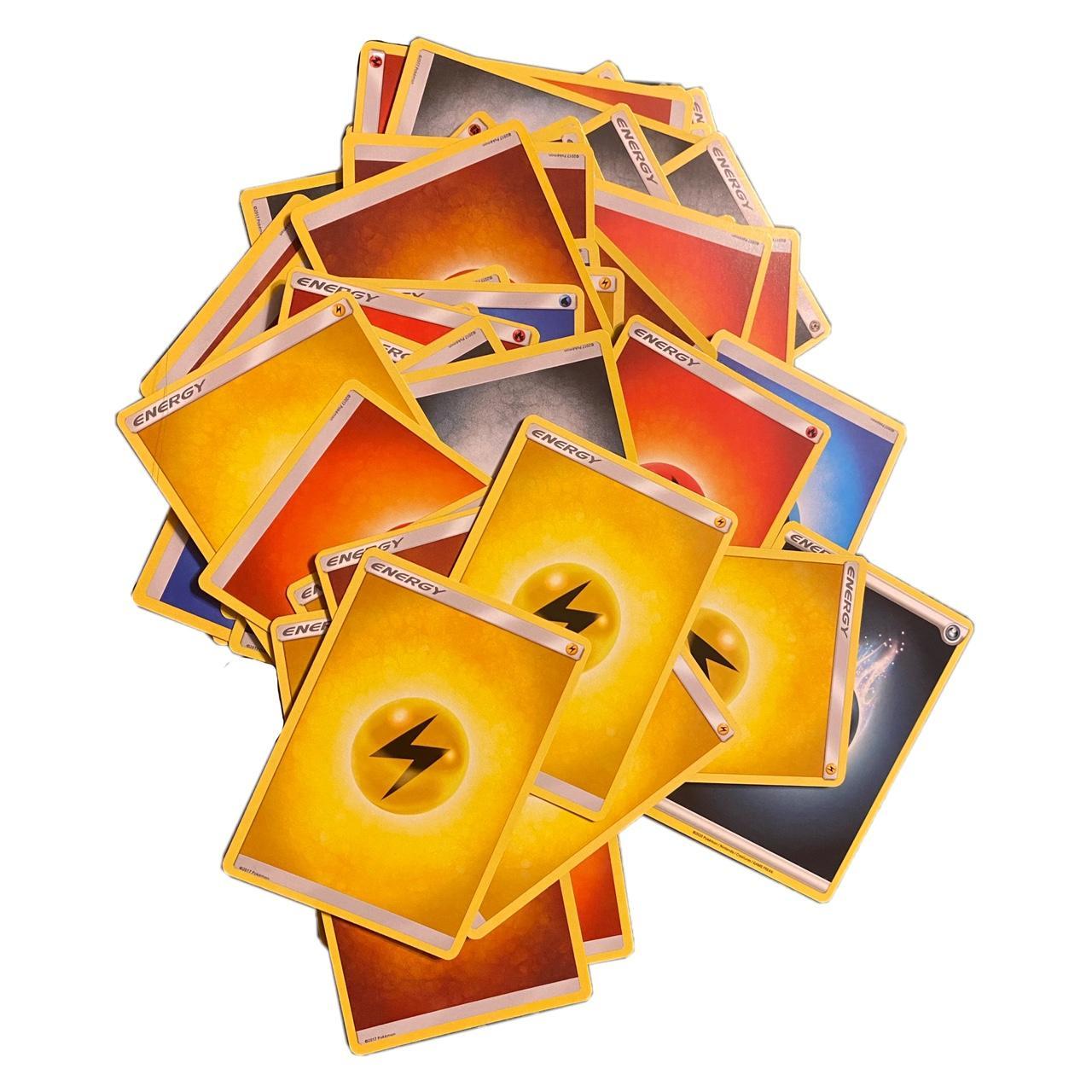 61 assorted pokemon trading card game energy... - Depop