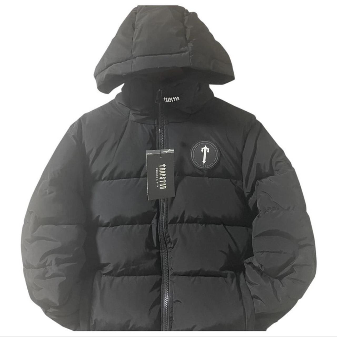 black trapstar coat in very good condition would... - Depop