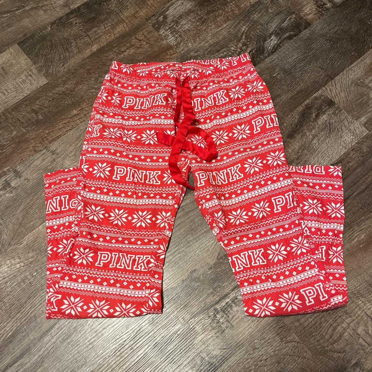 Victoria’s secret pink Christmas’s pajama pants - Depop