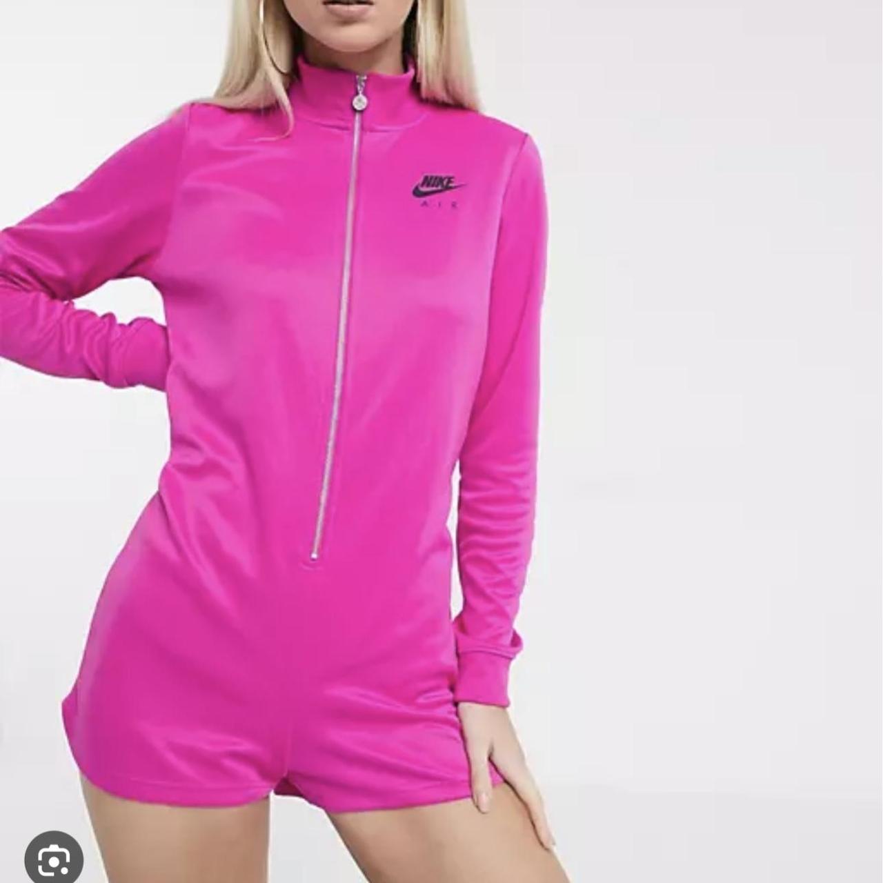 Pink Nike playsuit/romper/all in one. Never worn,... - Depop