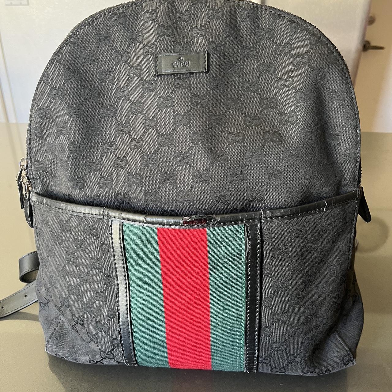 Gucci Backpack #gucci #backpack Small tear in front - Depop