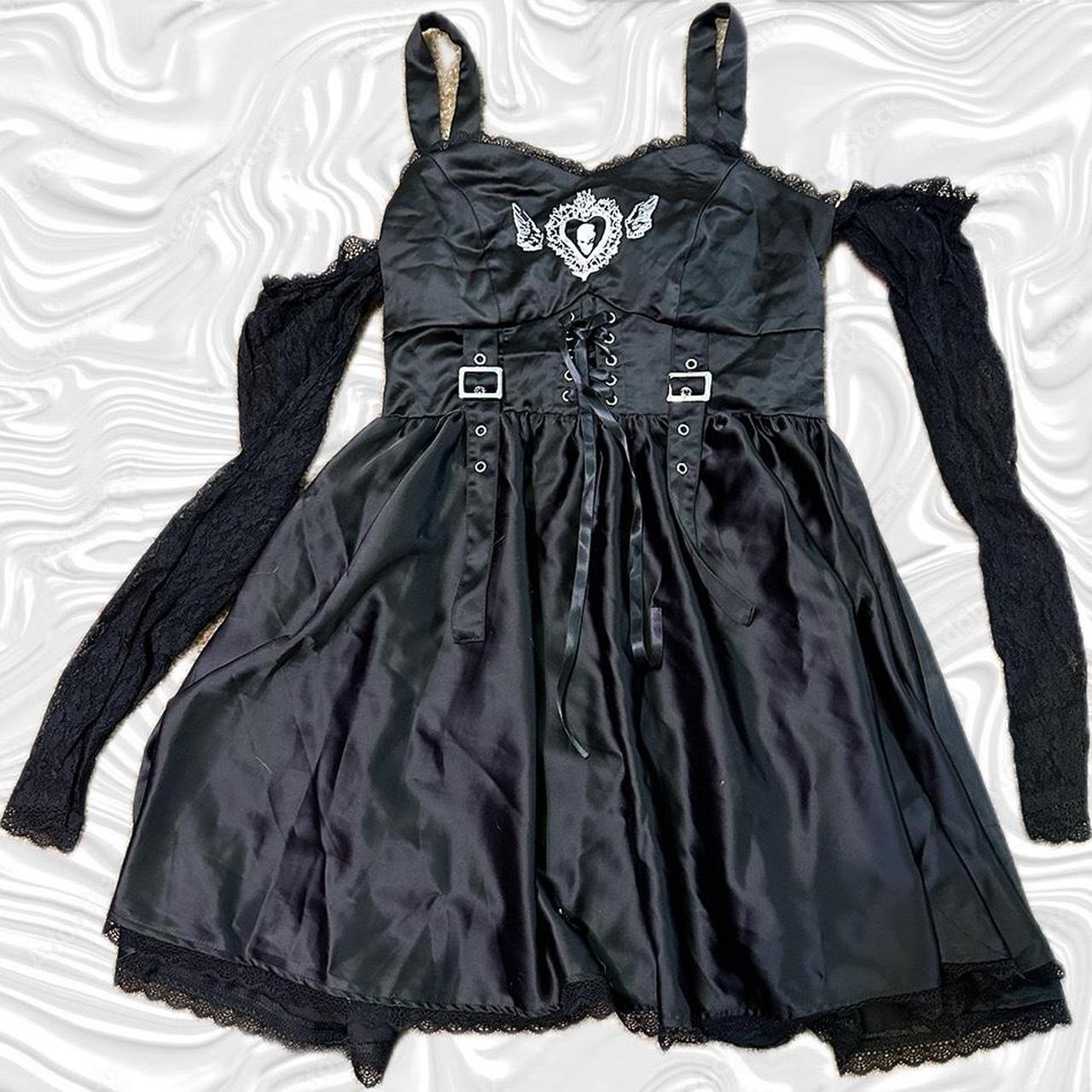 Death Note Misa Corset Cold Shoulder Dress with... - Depop