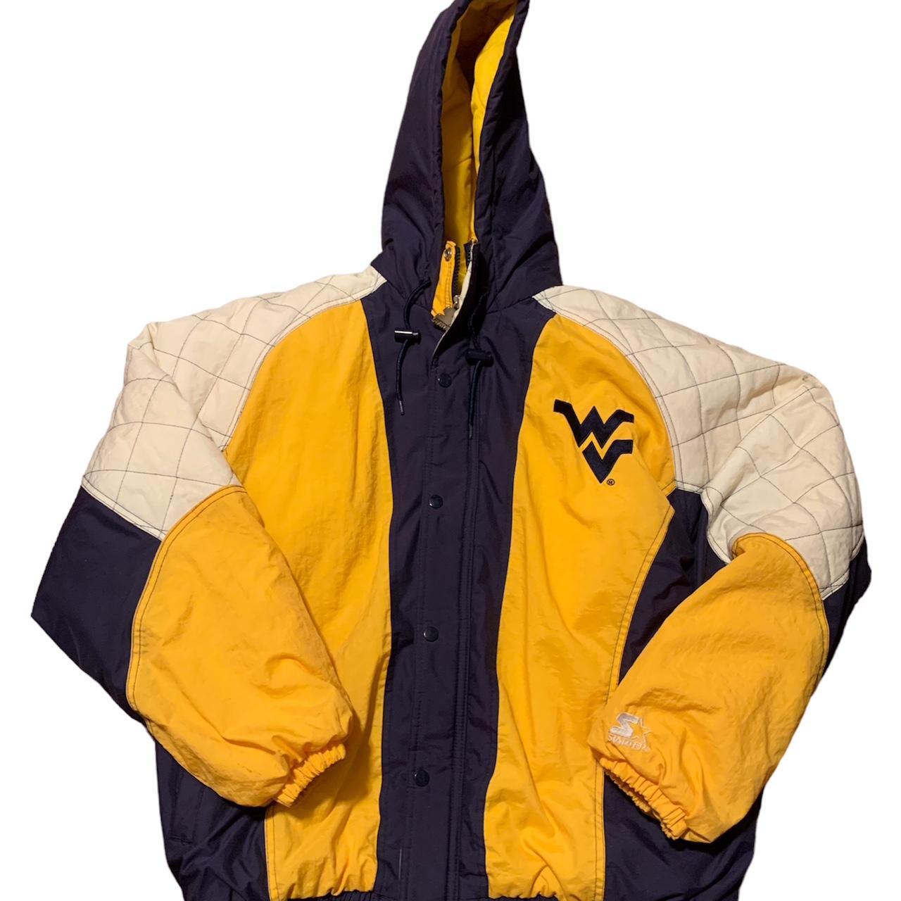 Starter Men's Yellow and Blue Jacket | Depop