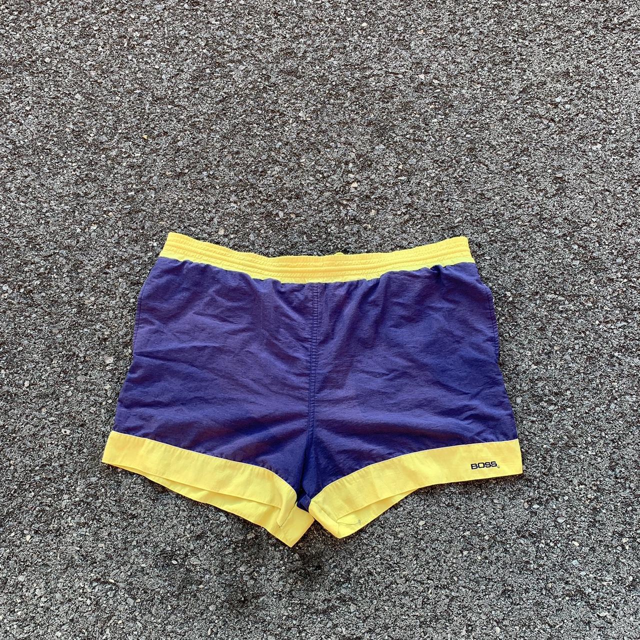 Vintage Y2K Hugo Boss Simple Essential Swim Trunks... - Depop