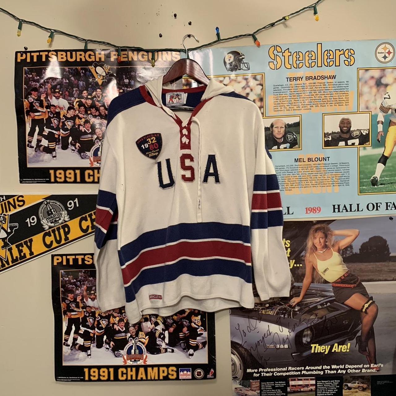 Vintage Y2K 90’s United States Hockey Jersey... - Depop