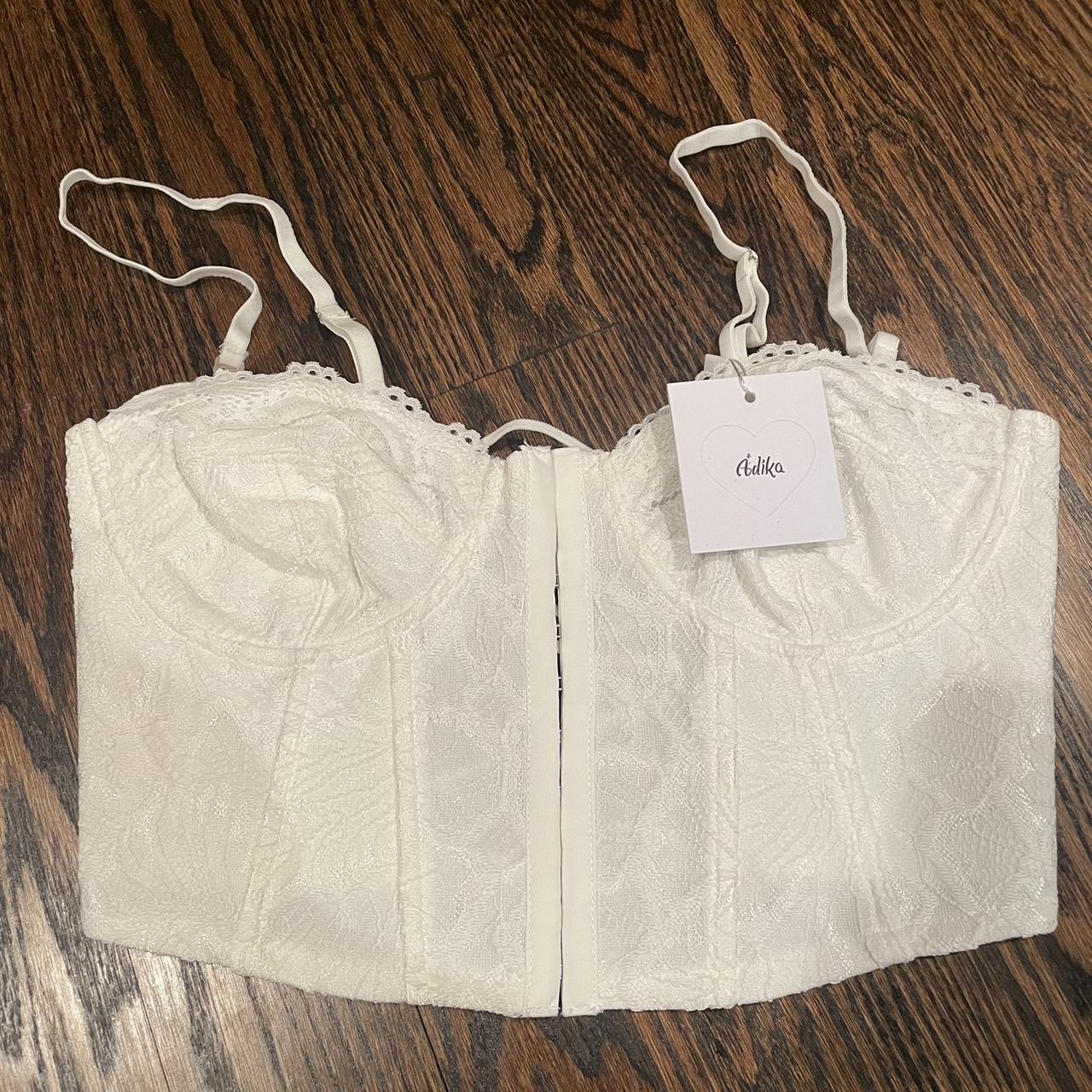 Adika white corset - brand new with tags!! - Depop