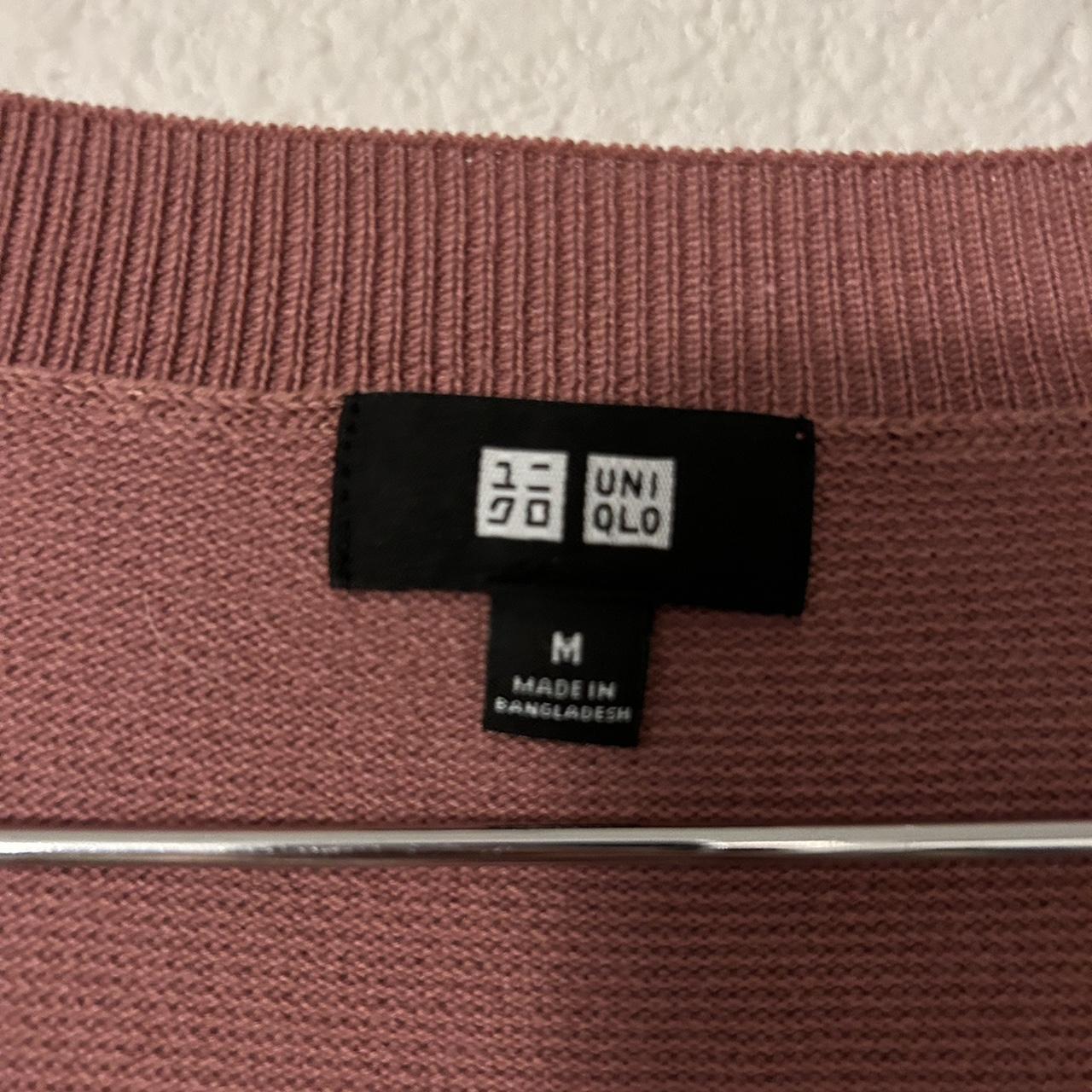 UNIQLO Men's Pink Jumper | Depop