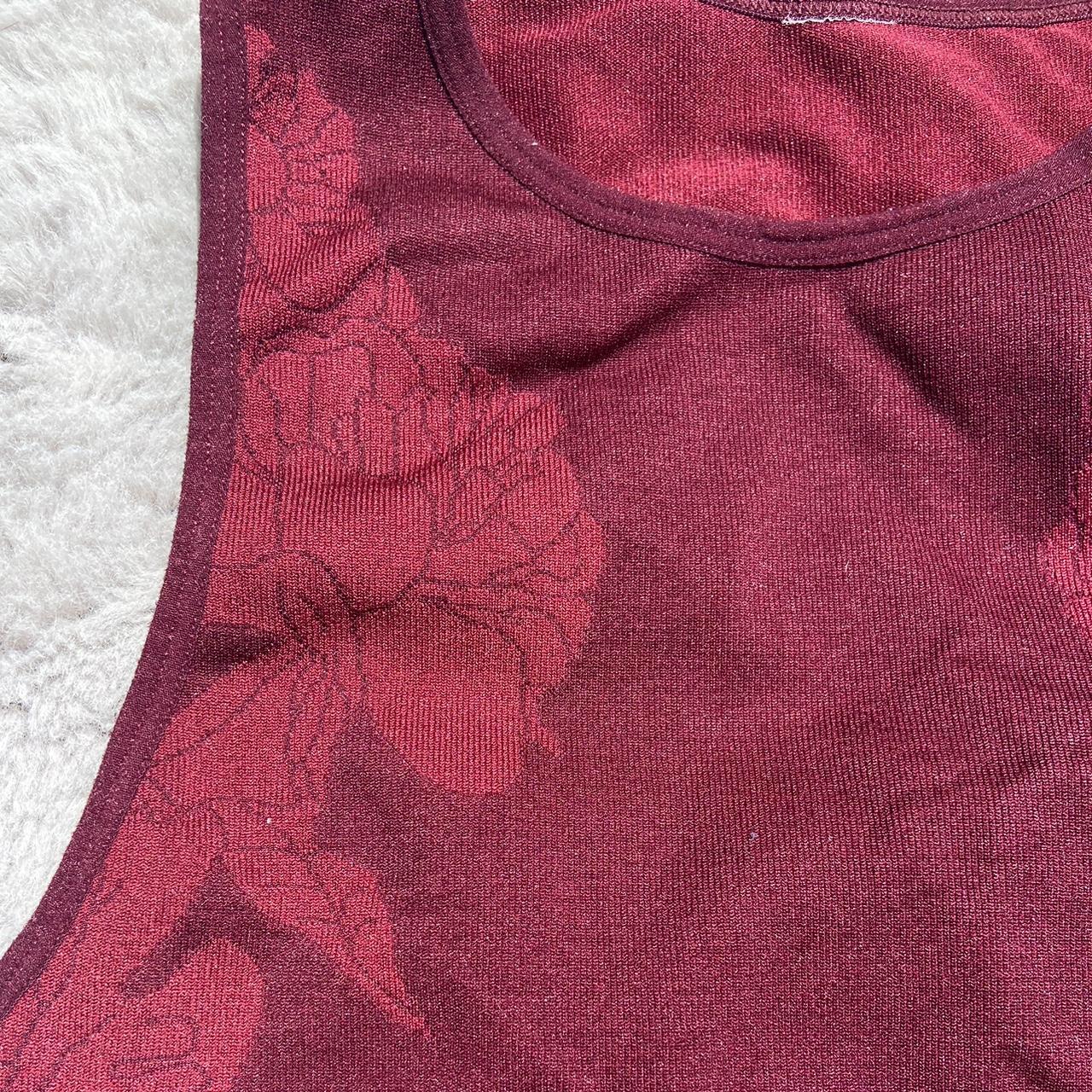 Fabletics workout top Dark red and red workout top... - Depop