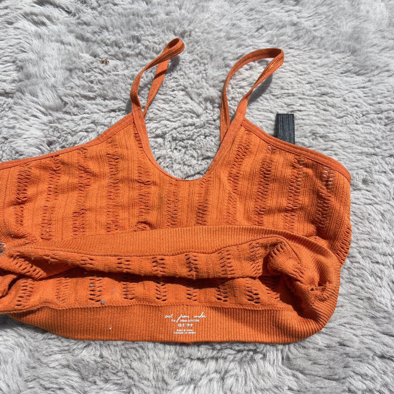 Urban outfitters crop top Bright orange urban top.... - Depop