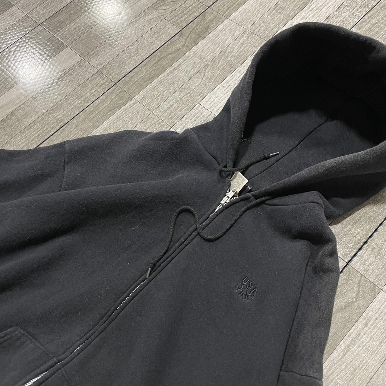 Super sick thick faded boxy Olympic zip up hoodie - Depop