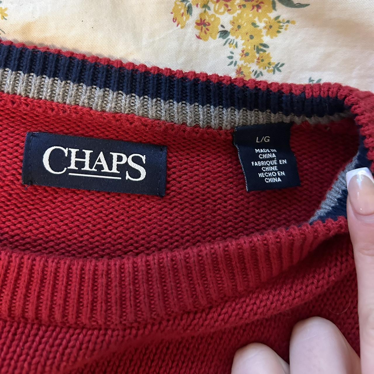large men’s red chaps sweater #chaps - Depop
