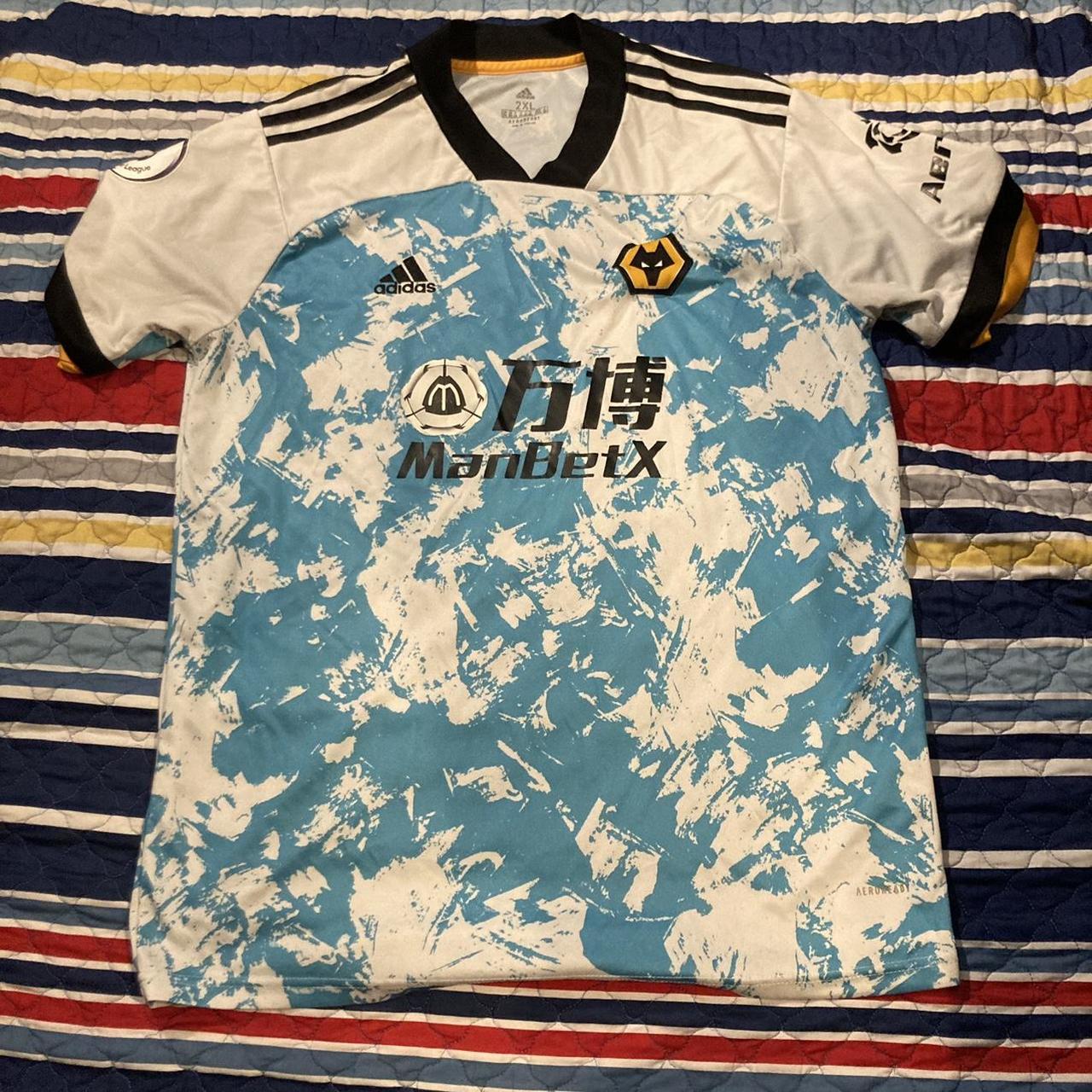 2020-2021 Adidas Wolverhampton Wanders Wolves Away... - Depop