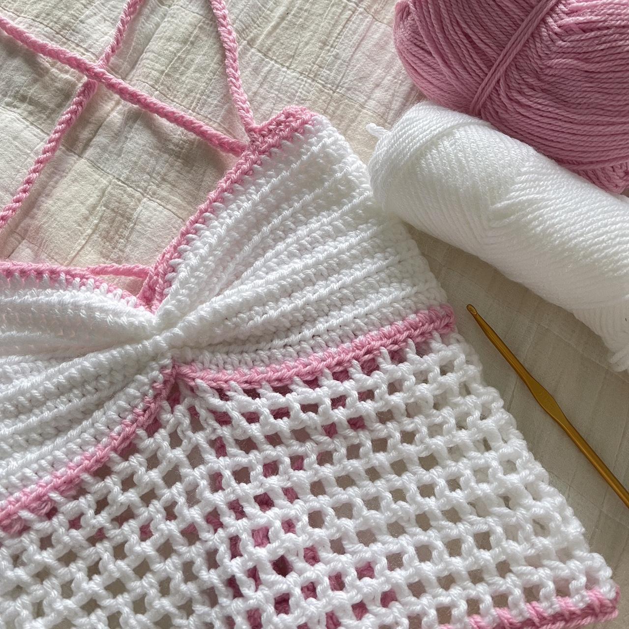 Handmade crochet top - made to fit an XS-S - super... - Depop