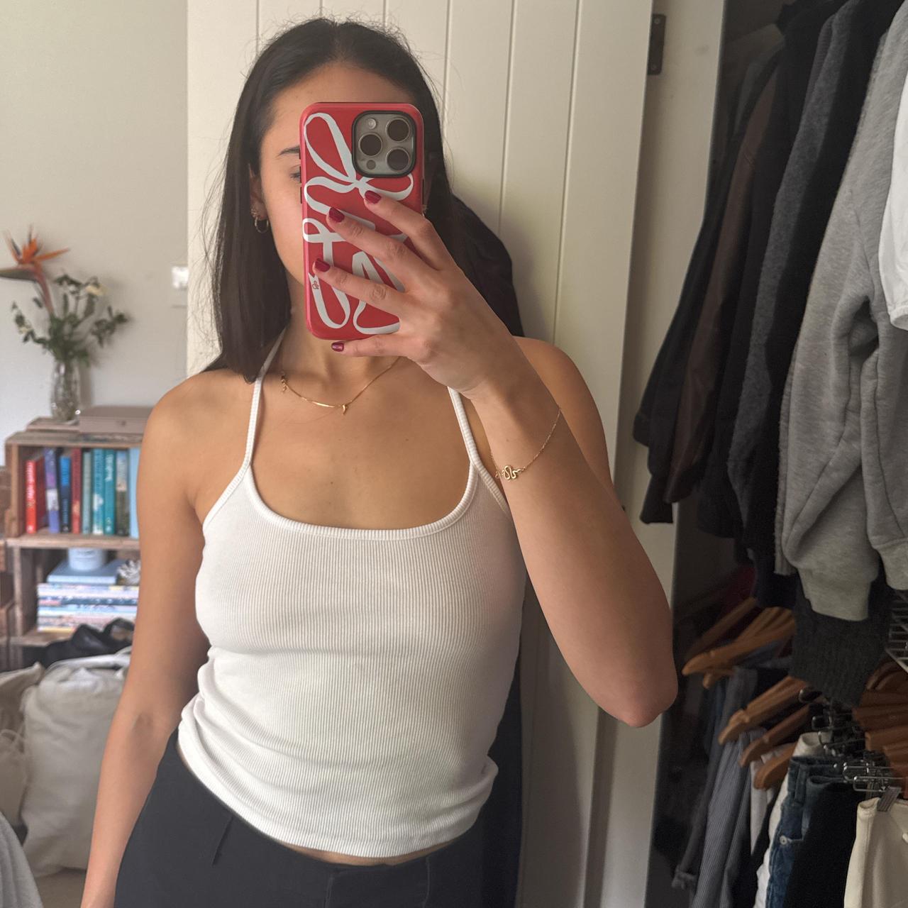 Glassons white halter neck top, size S 🫶🏼 | Depop