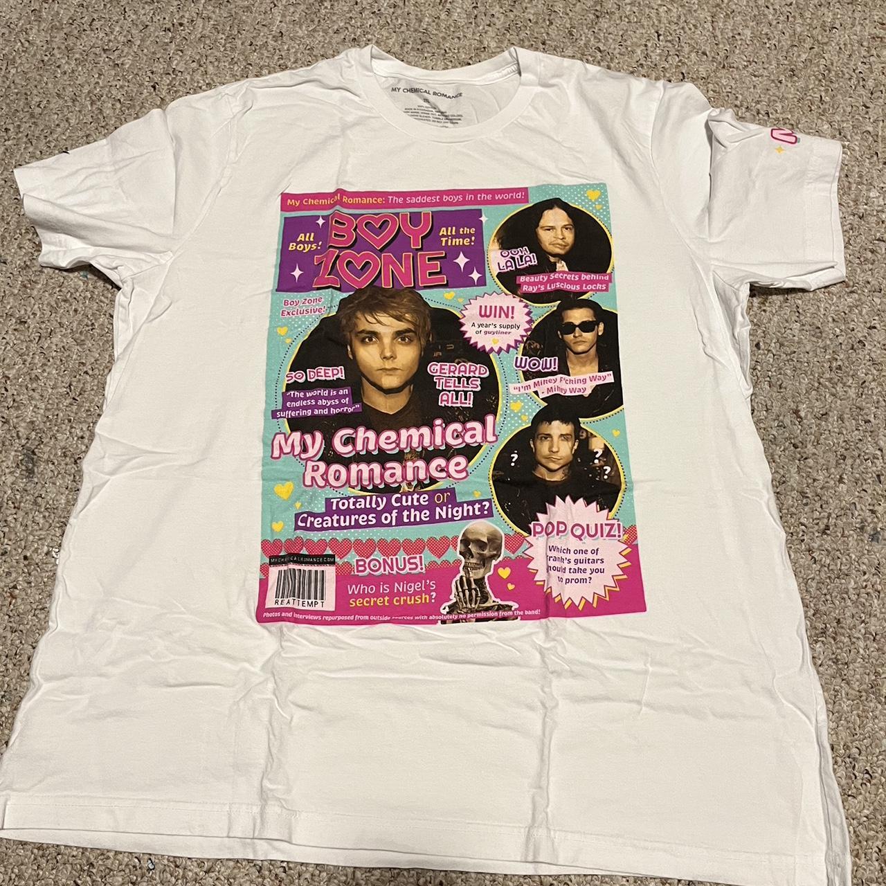 My Chemical Romance boy zone shirt this is official... - Depop