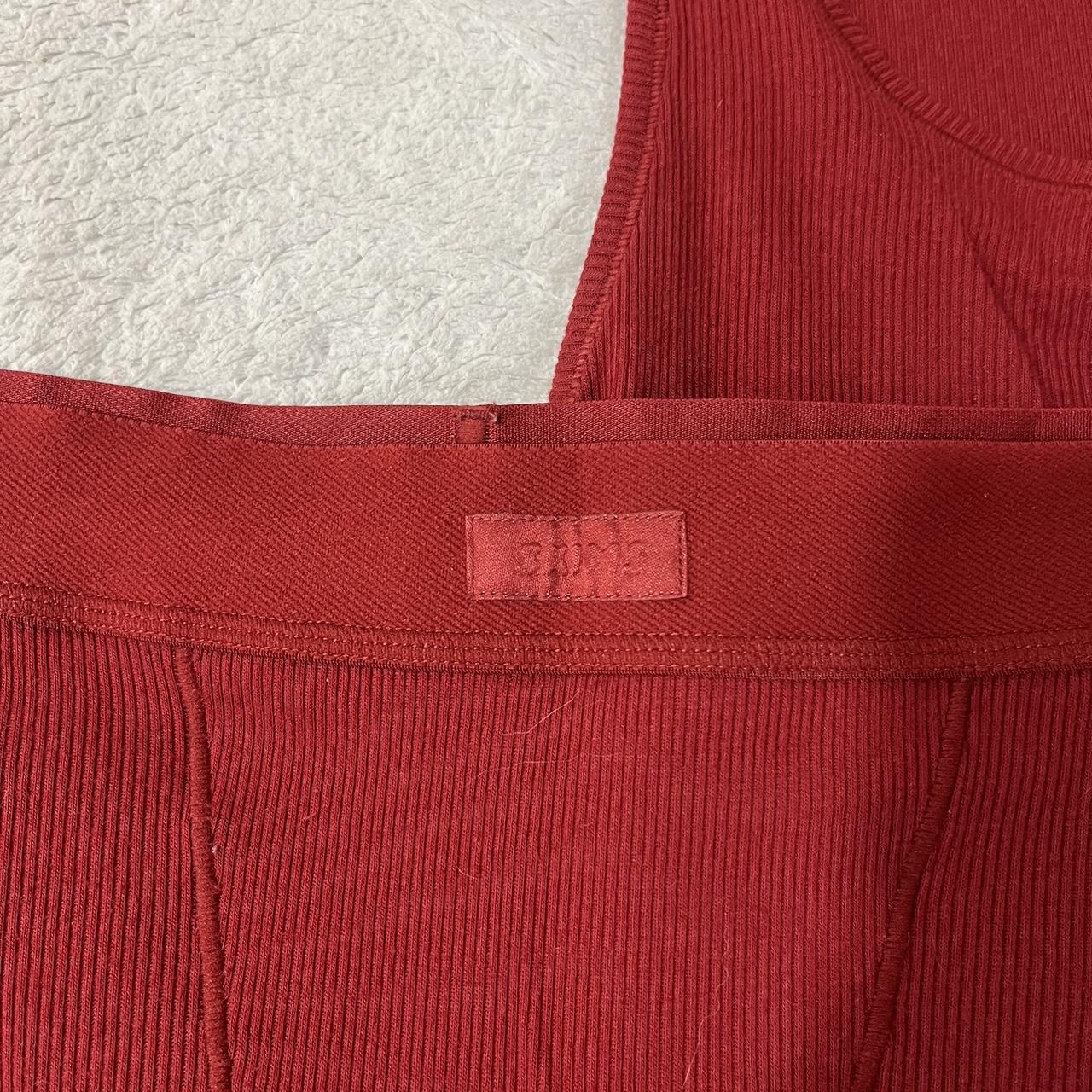 skims set in red size medium - Depop