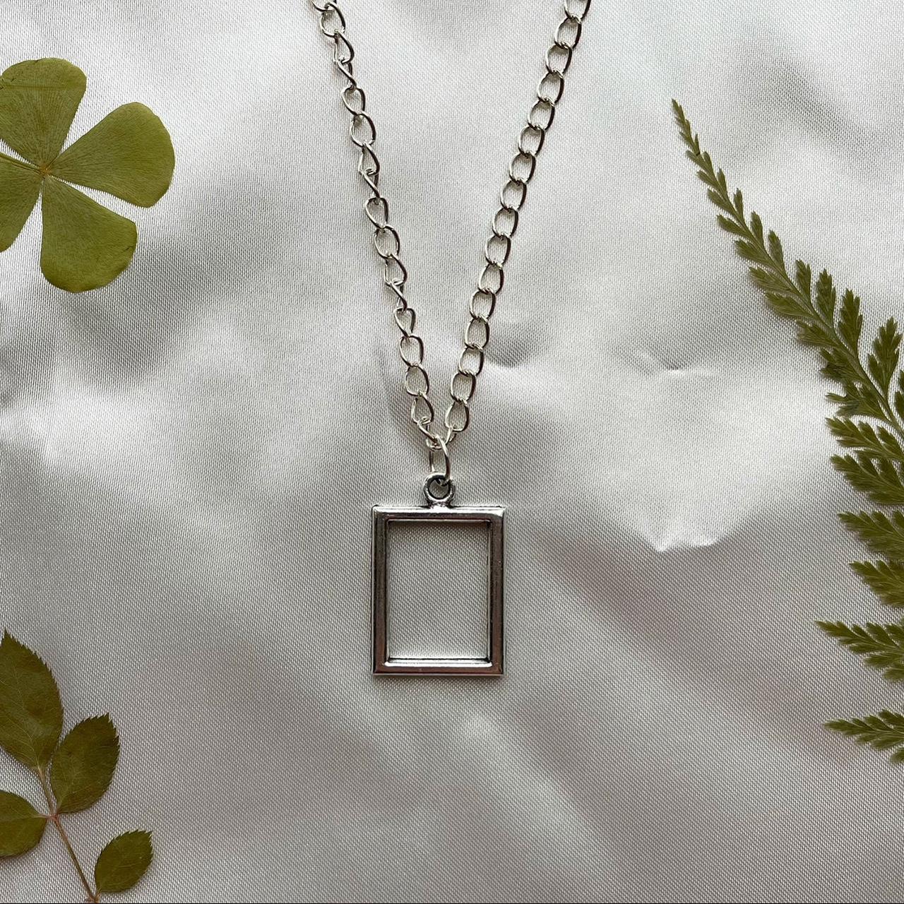 The 1975 box inspired necklace 🖤 Necklace length -... - Depop